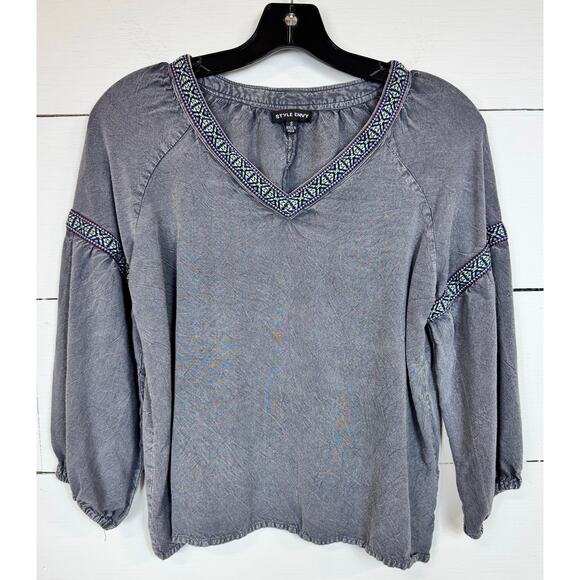 Style Envy | Tops | Style Envy 34 Sleeve Blouse Womens Size Small ...
